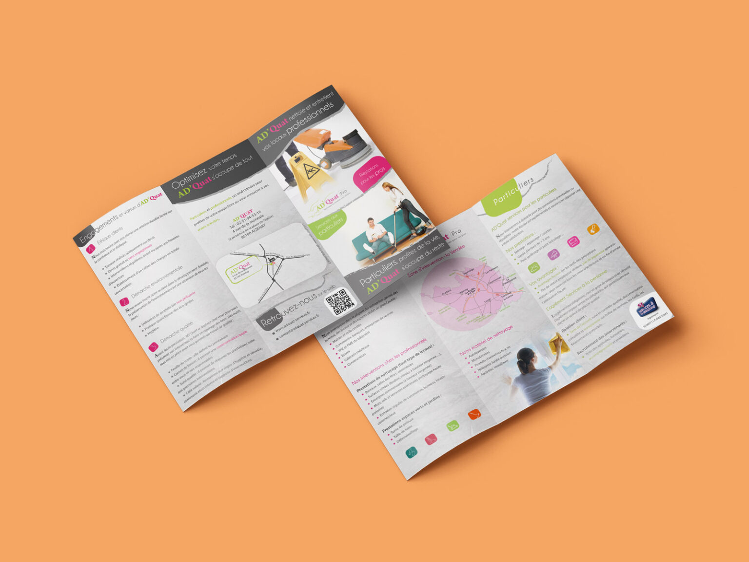 Création de plaquette commerciale : exemples de contenus design